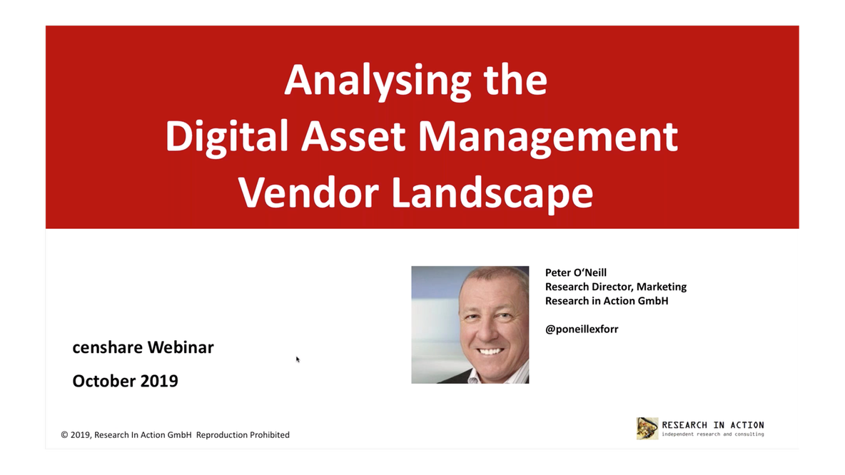 Webinar: Analyzing the DAM Vendor Landscape | censhare
