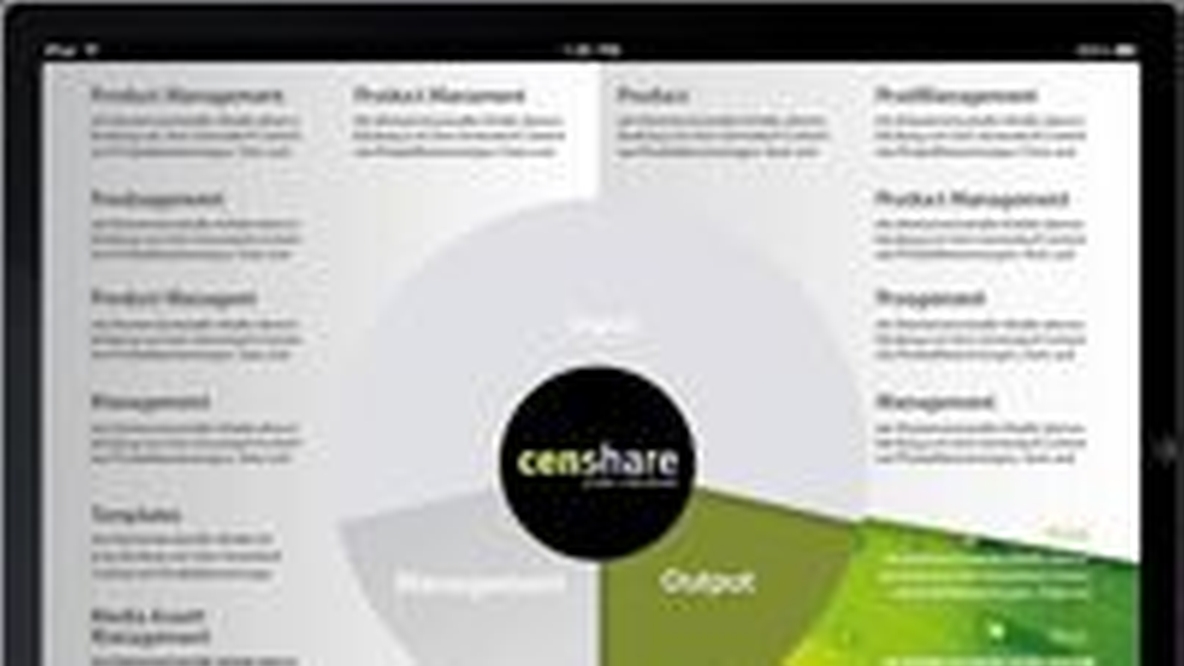 censhare enables the development of iPhone and iPad apps